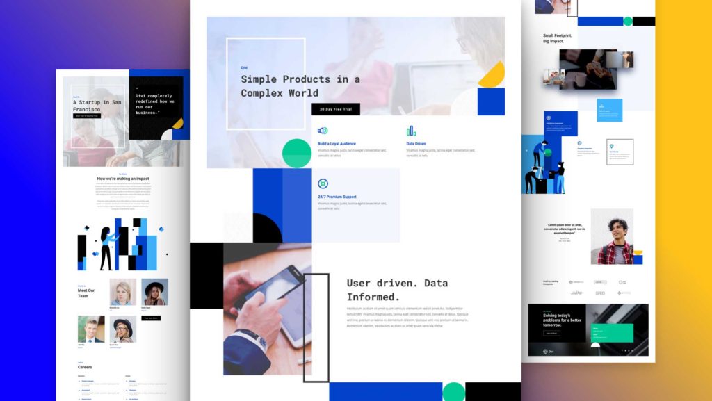 Kostenloses Startup Layout Pack - jetzt lerne ich Divi